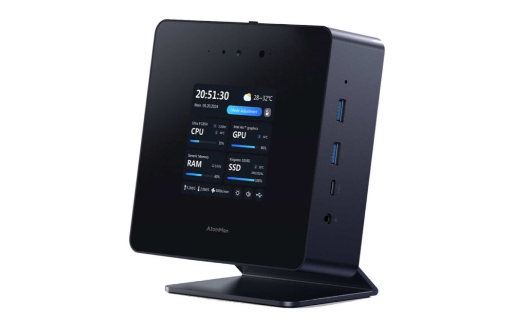 Minisforum AtomMan X7 Ti mini PC has touch screen and Intel Core Ultra 9 – ZaReason